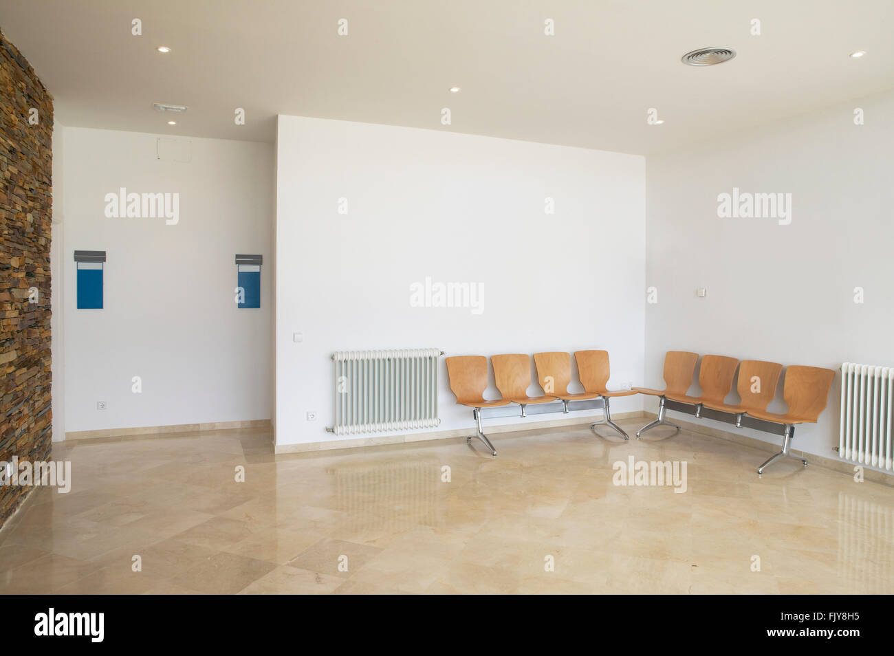 Waiting room area with empty seats. Horizontal Stock Photo - Alamy