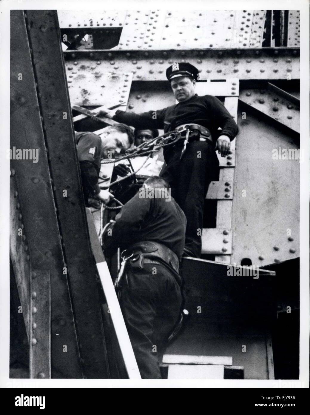 1982 - ''cops Balk Youth' Bridge Leap'' Left Sgt. Charles Baer, Right ...