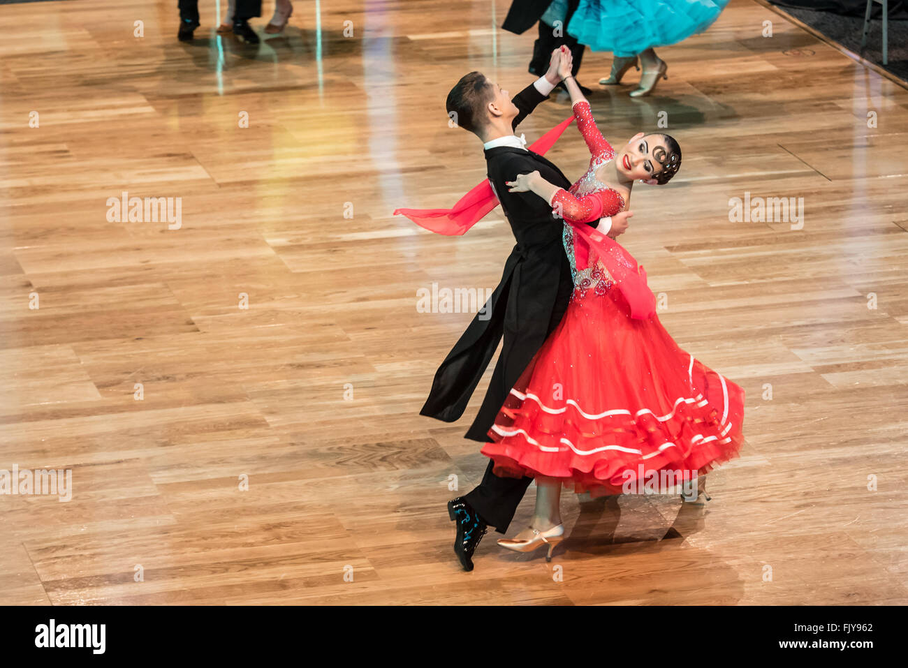 dancers dancing standard dance like slow waltz or tango Stock Photo - Alamy
