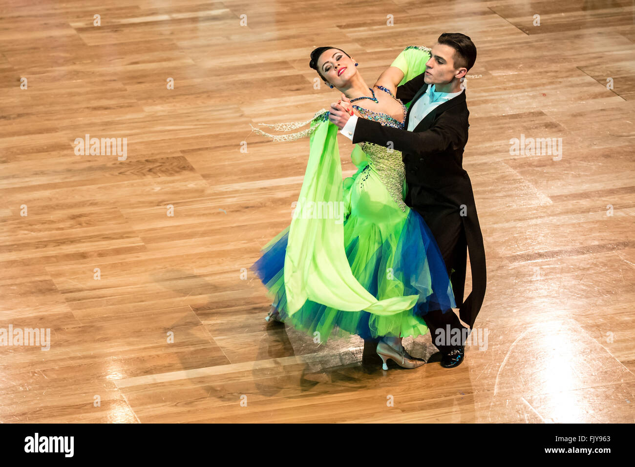 dancers dancing standard dance like slow waltz or tango Stock Photo - Alamy