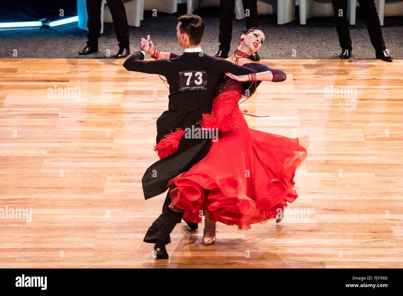 dancers dancing standard dance like slow waltz or tango Stock Photo - Alamy