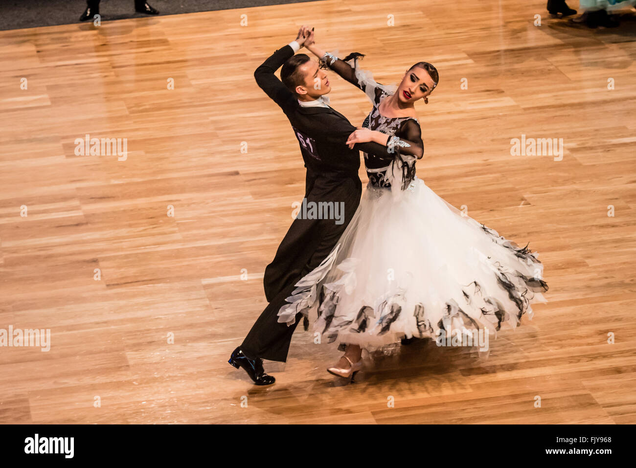 dancers dancing standard dance like slow waltz or tango Stock Photo - Alamy