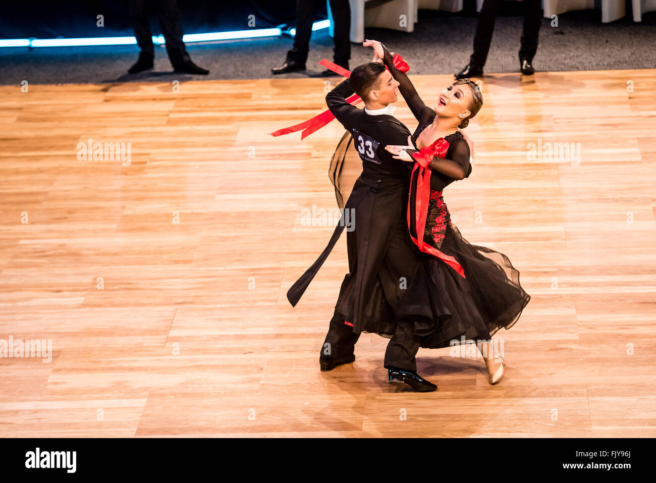 dancers dancing standard dance like slow waltz or tango Stock Photo - Alamy
