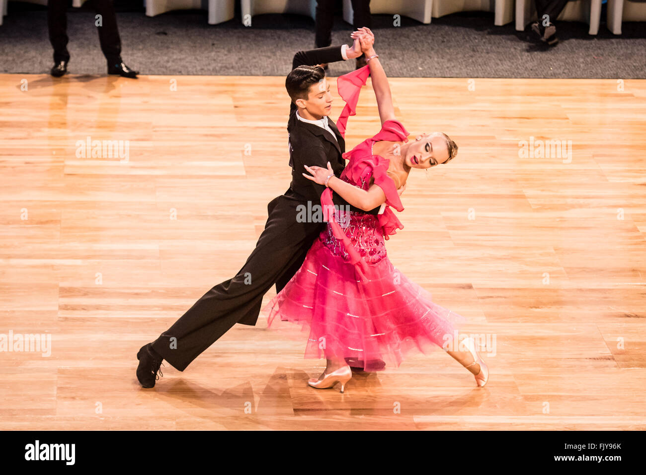 dancers dancing standard dance like slow waltz or tango Stock Photo - Alamy