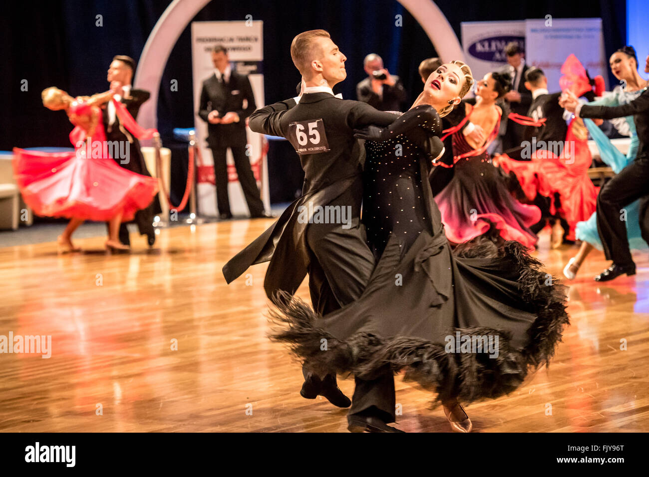 dancers dancing standard dance like slow waltz Stock Photo - Alamy