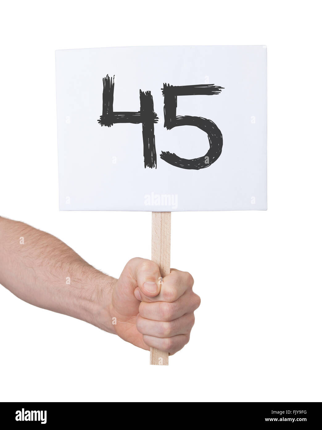 Number 45 sign hi-res stock photography and images - Alamy