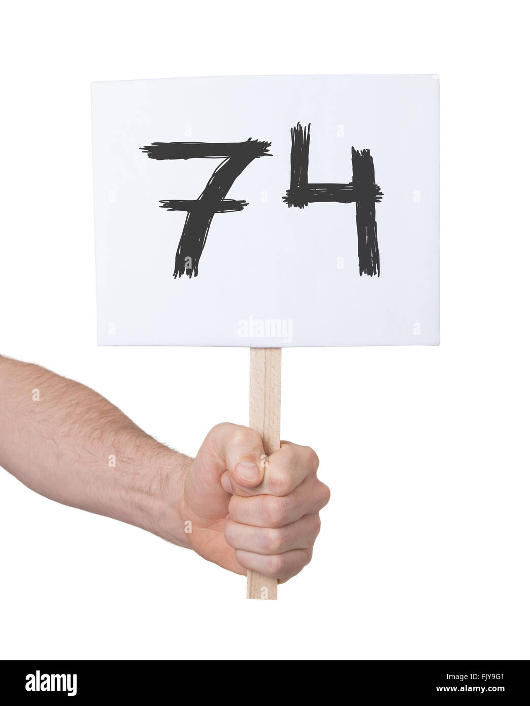 Number 74 Cut Out Stock Images & Pictures - Alamy