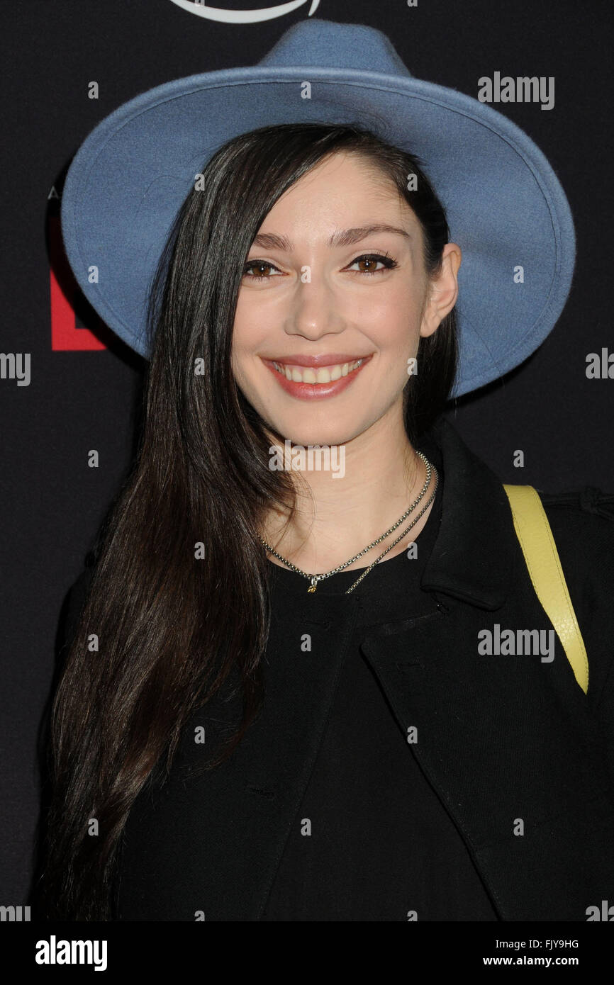 West Hollywood, CA, USA. 3rd Mar, 2016. Emilia Zoryan. Amazon Original ...
