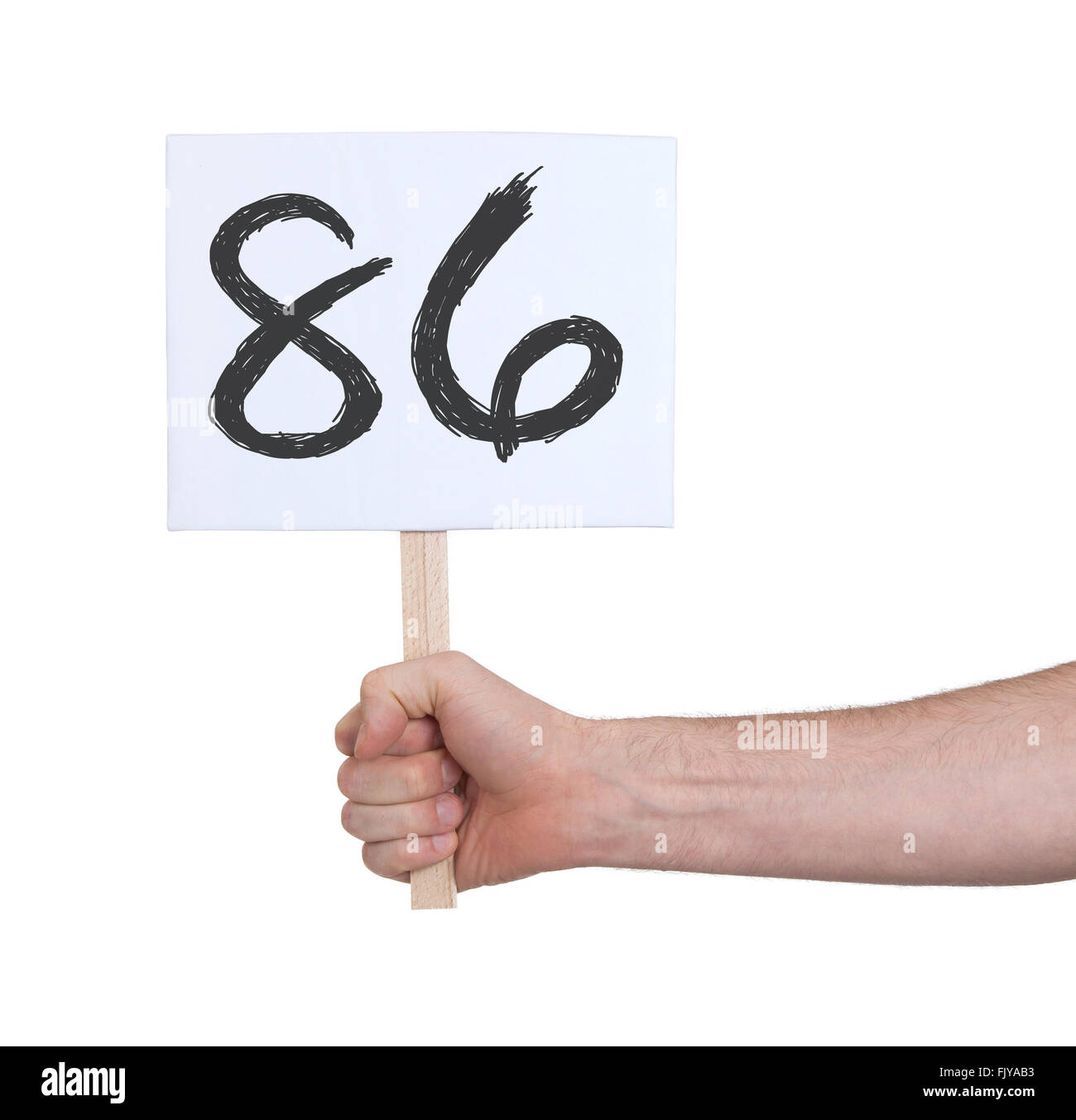 Number 86 Cut Out Stock Images & Pictures - Alamy