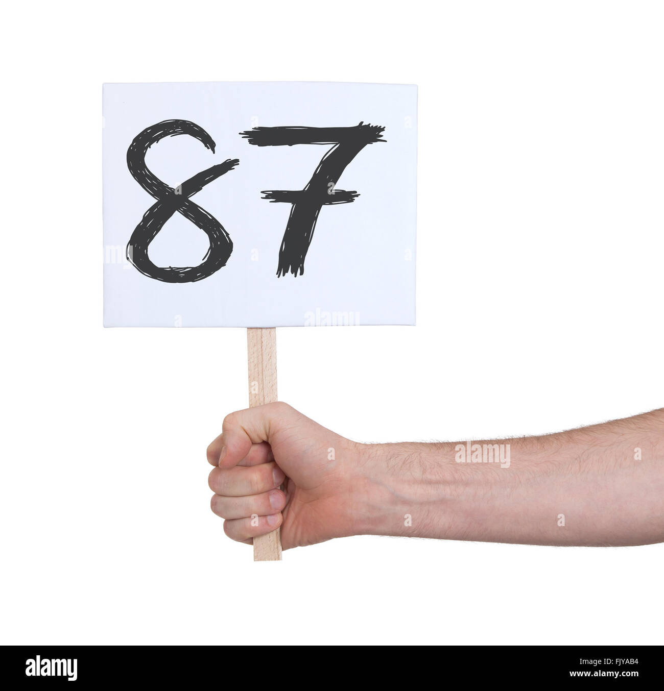 Number 87 Cut Out Stock Images & Pictures - Alamy