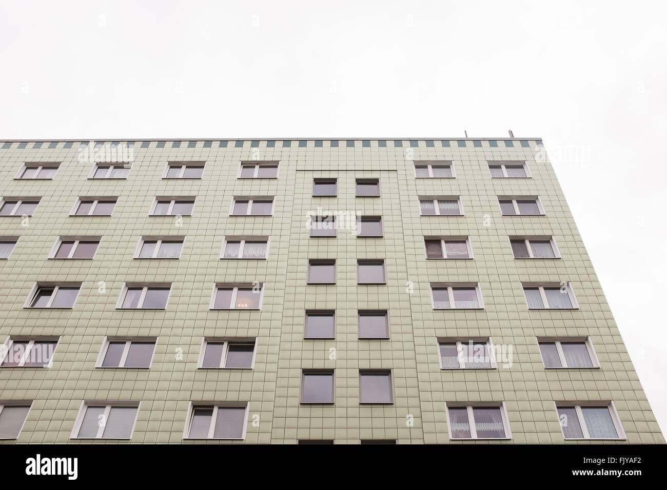 BERLIN, MARCH 02: Original DDR Building in "Platz der Vereinten ...