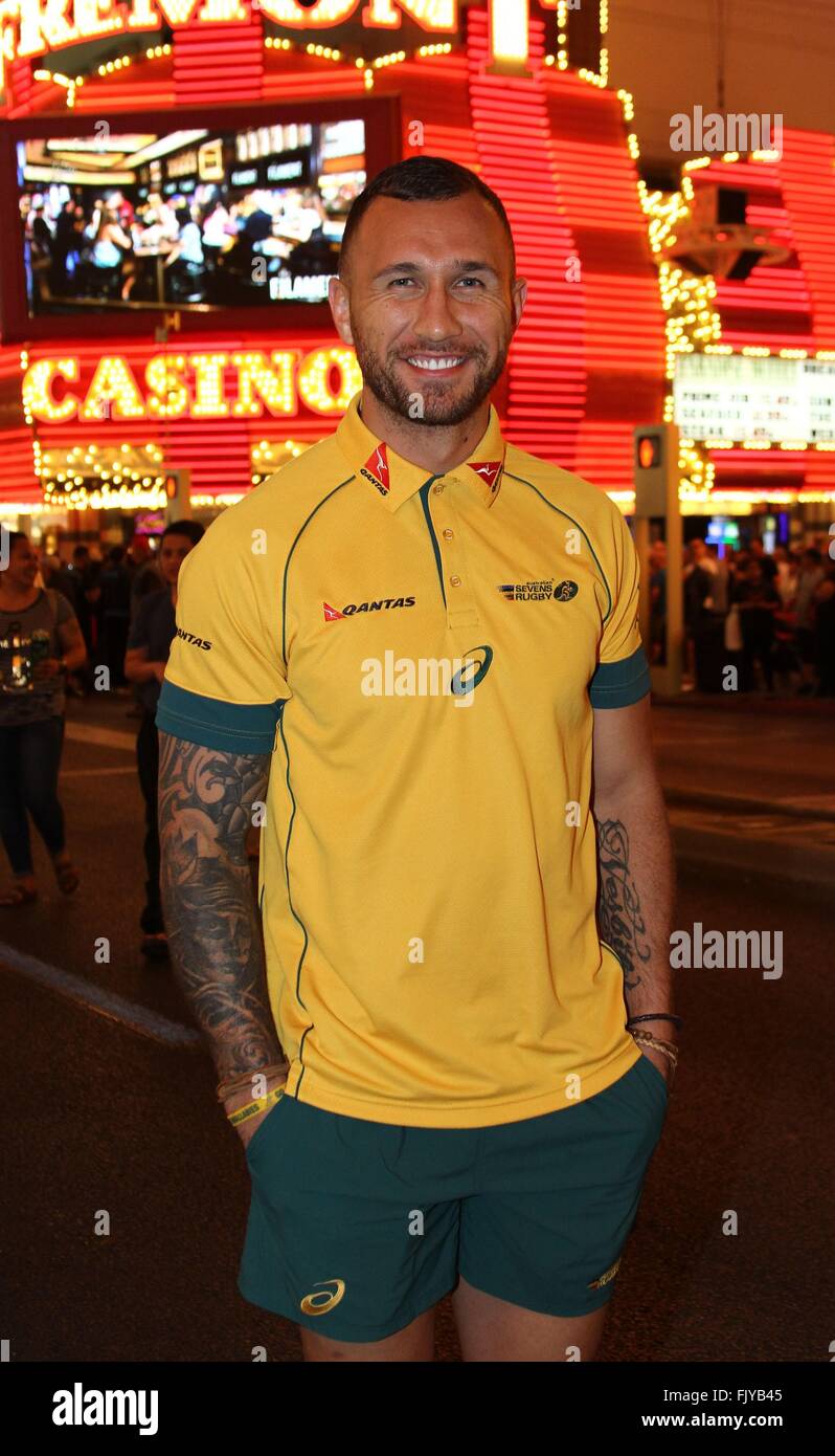 Las Vegas, NV, USA. 3rd Mar, 2016. Quade Cooper of Australia in ...