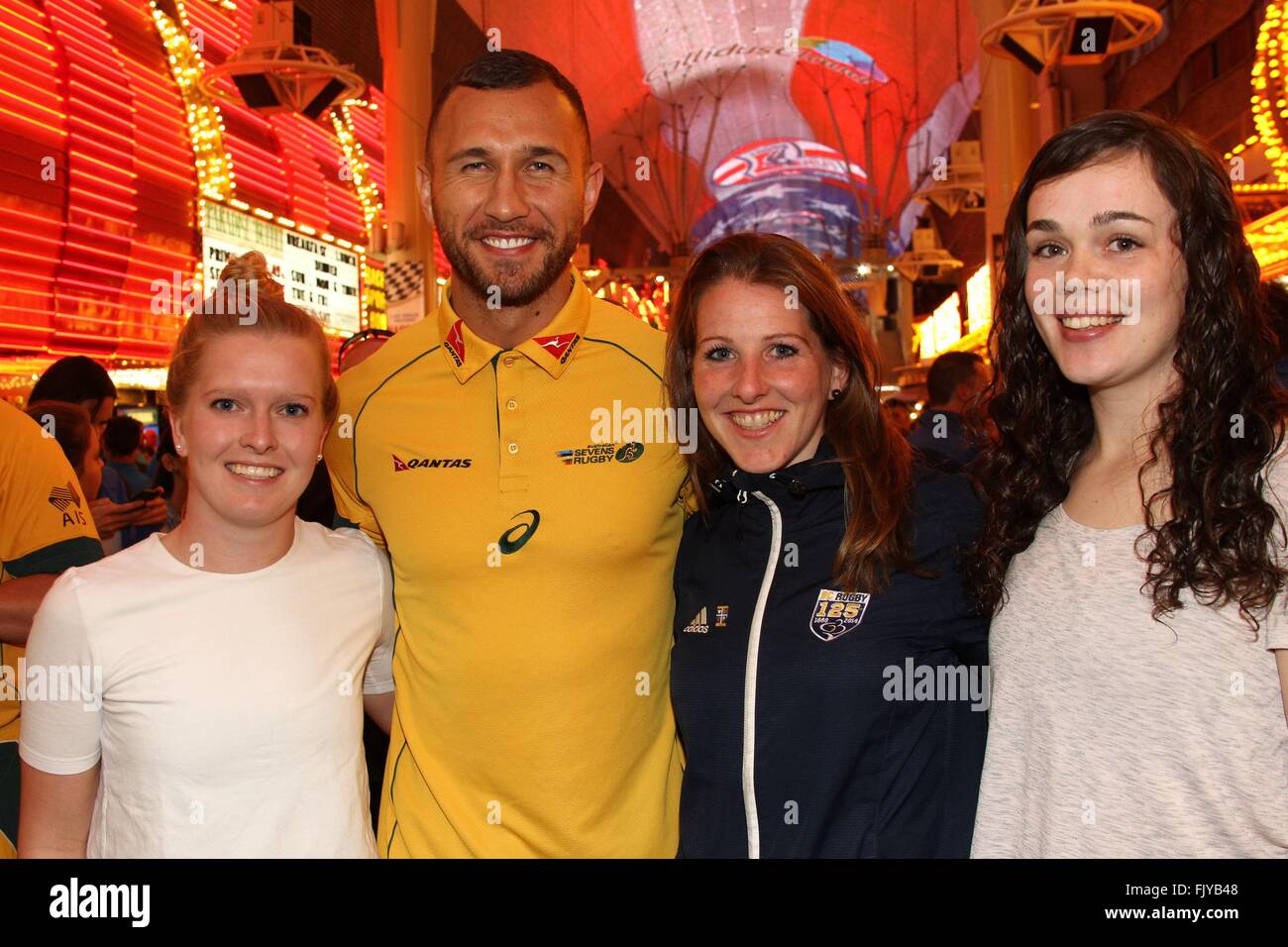 Las Vegas, NV, USA. 3rd Mar, 2016. Quade Cooper of Australia, rugby ...
