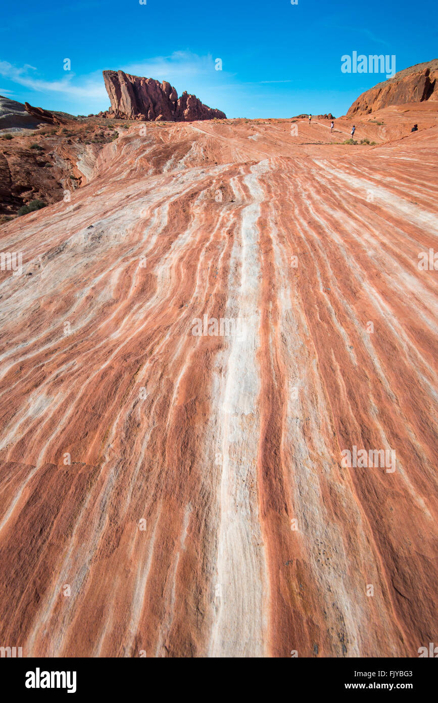 Amazing sandstone of Fire Wave, Valley of Fire Stock Photo - Alamy