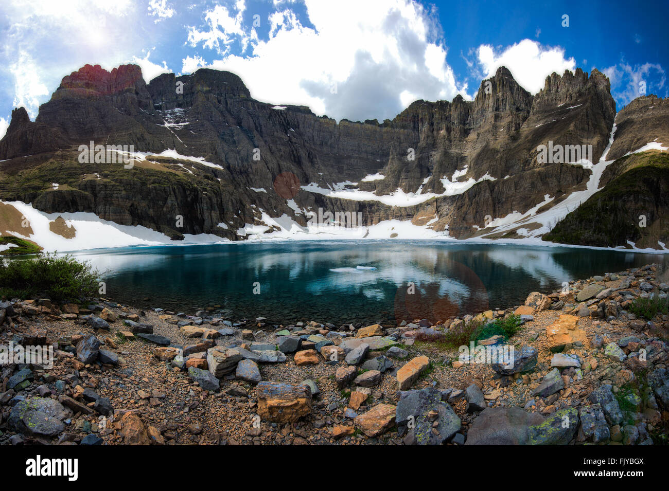 Iceberg Lake, Glacier National Park, MT Stock Photo - Alamy