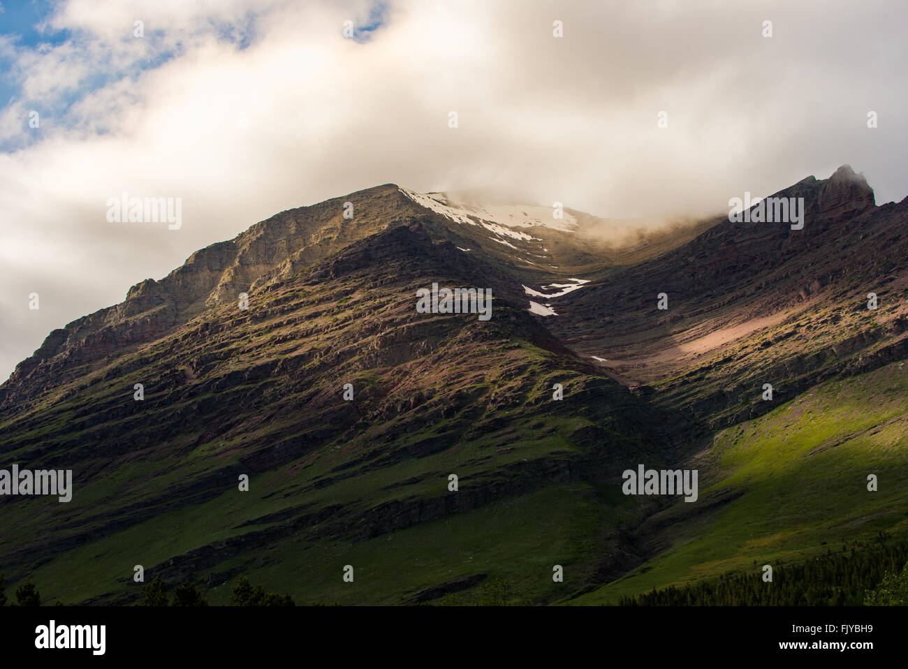 Close-up the mountain in the morning Stock Photo - Alamy
