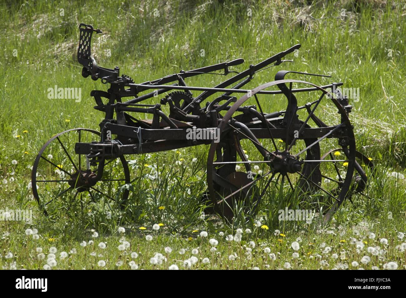 Old farm machinery, Alberta, Canada Stock Photo - Alamy