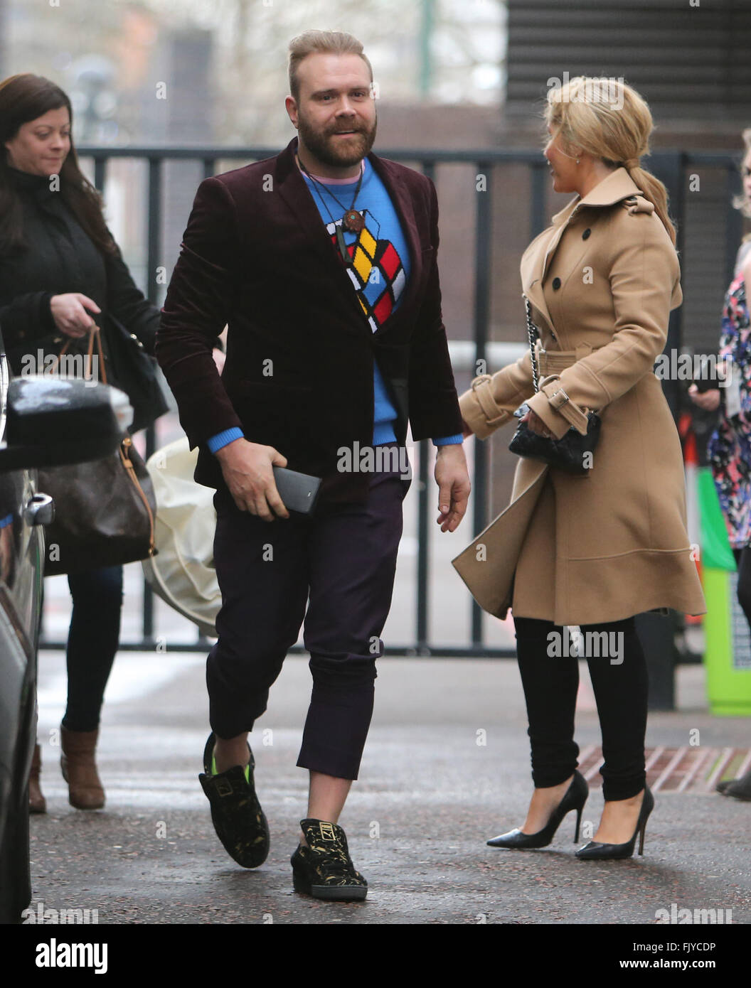 Daniel Bedingfield and Heidi Range outside ITV Studios Featuring: Heidi ...