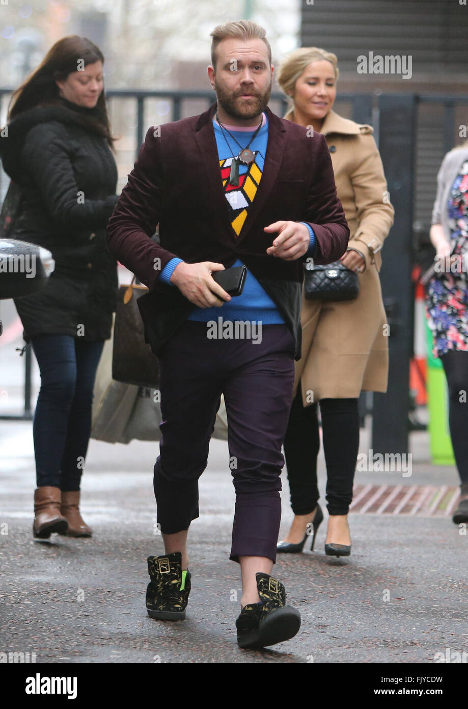 Daniel Bedingfield and Heidi Range outside ITV Studios Featuring: Heidi ...