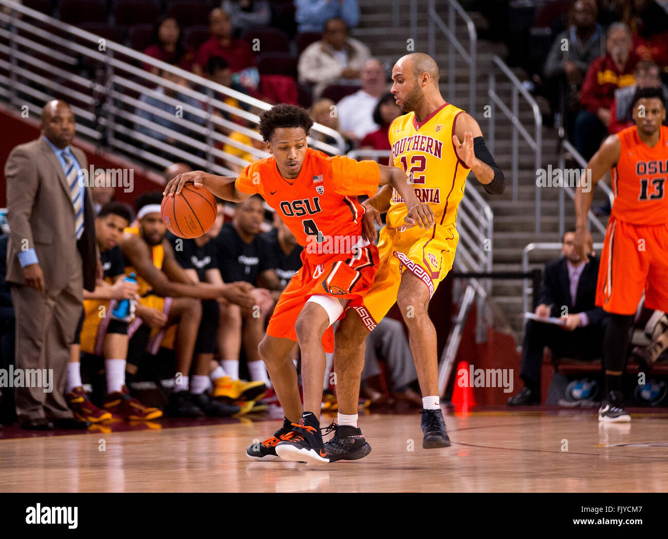 Los Angeles, CA, USA. 02nd Mar, 2016. Oregon State guard (4) Derrick ...