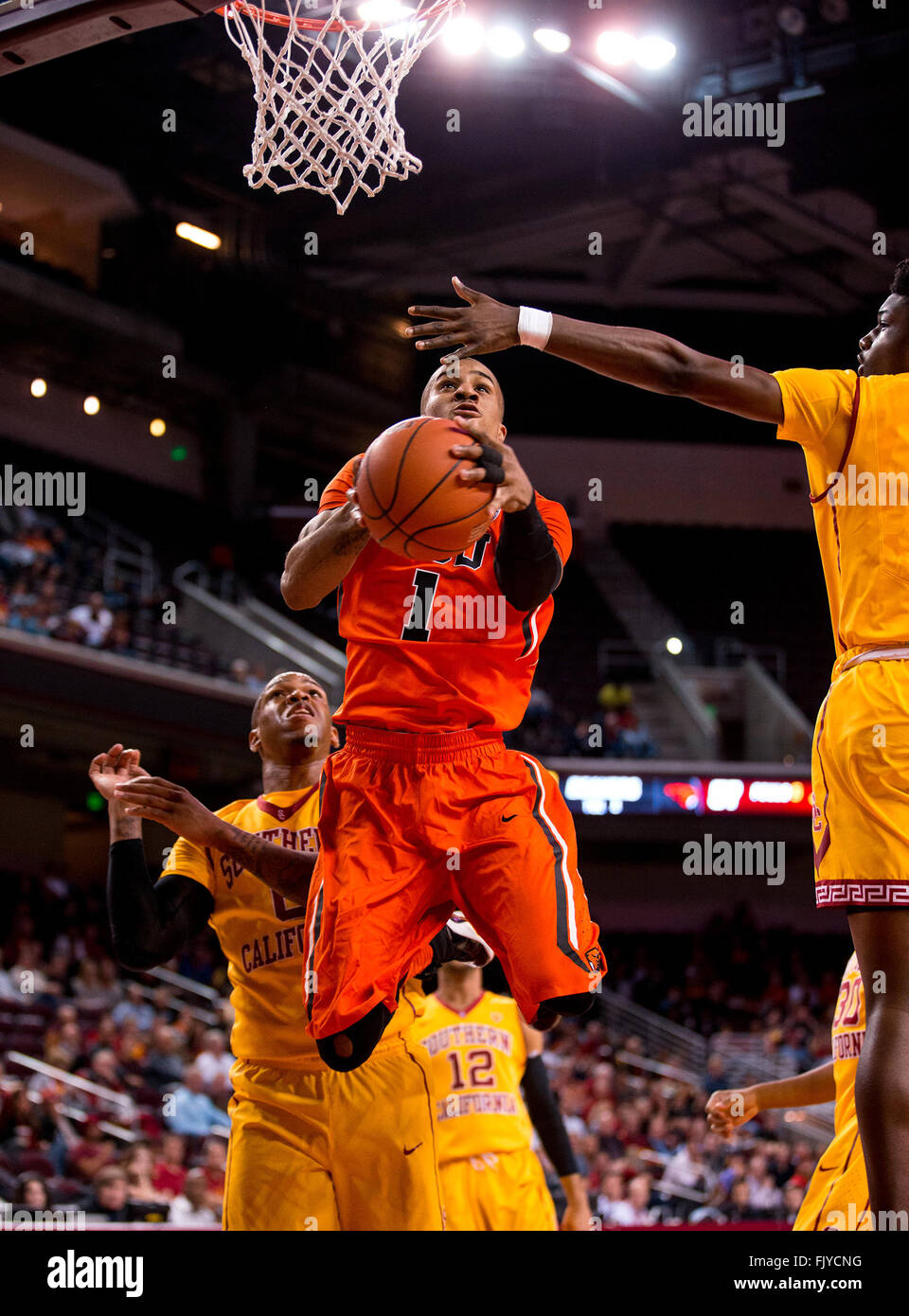 Los Angeles, CA, USA. 02nd Mar, 2016. Oregon State guard (1) Gary ...