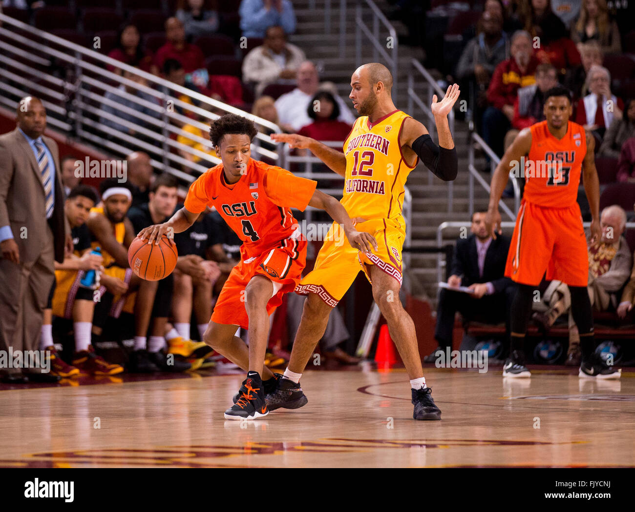 Los Angeles, CA, USA. 02nd Mar, 2016. Oregon State guard (4) Derrick ...