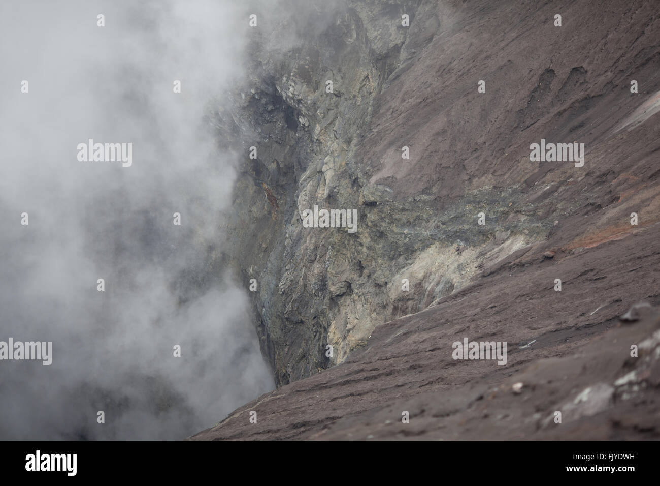 Smoke Erupting From A Volcano Stock Photo - Alamy