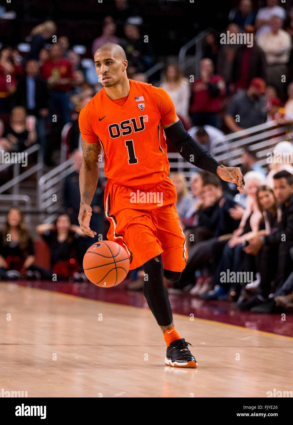 Los Angeles, CA, USA. 02nd Mar, 2016. Oregon State guard (1) Gary ...