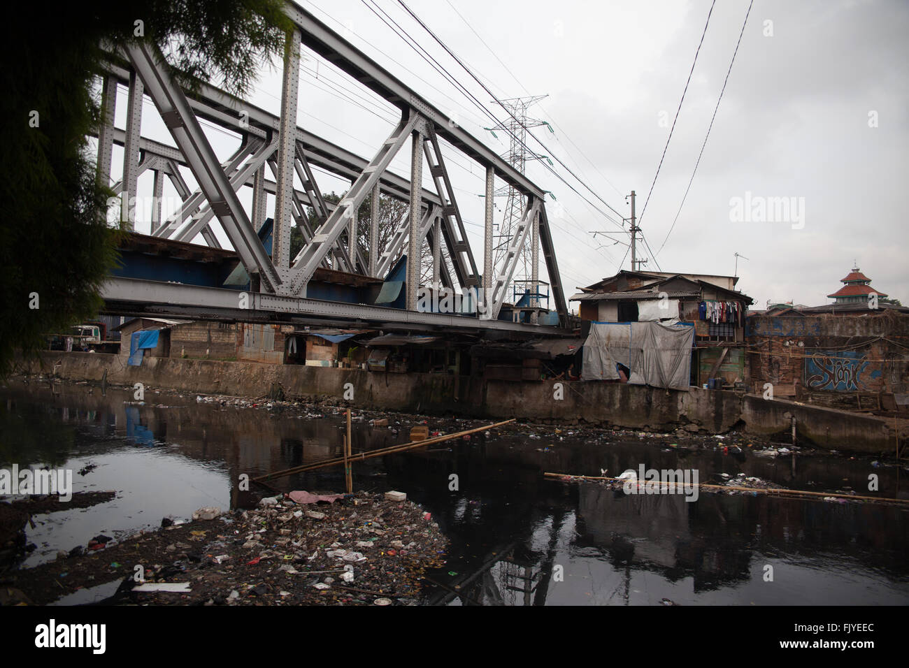 Garbage In A River Stock Photo - Alamy