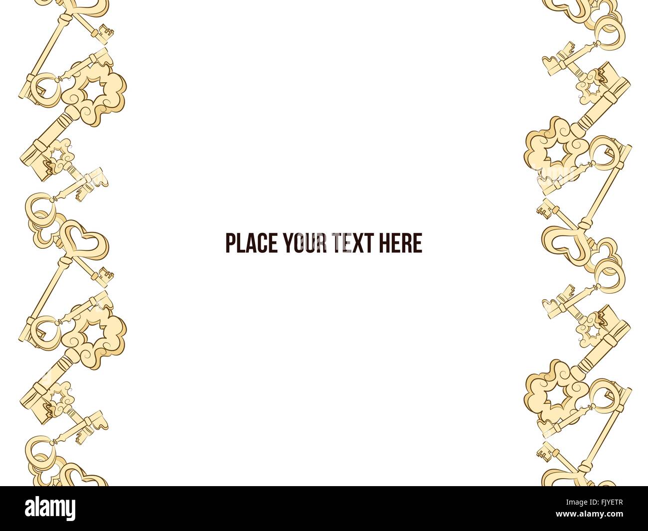 Vector frame with keys Stock Vector Image & Art - Alamy