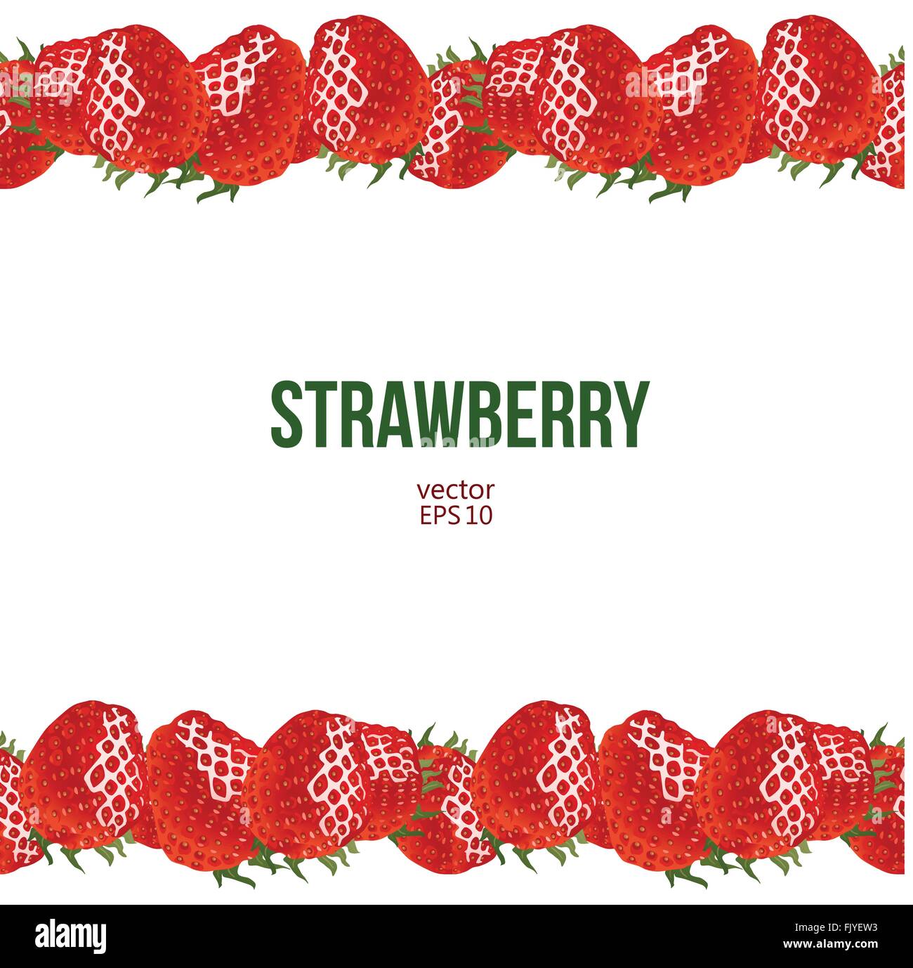 Strawberry frame, vector illustration Stock Vector Image & Art - Alamy