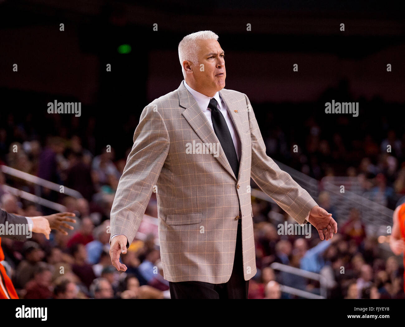 Los Angeles, CA, USA. 02nd Mar, 2016. Oregon State head coach Wayne ...