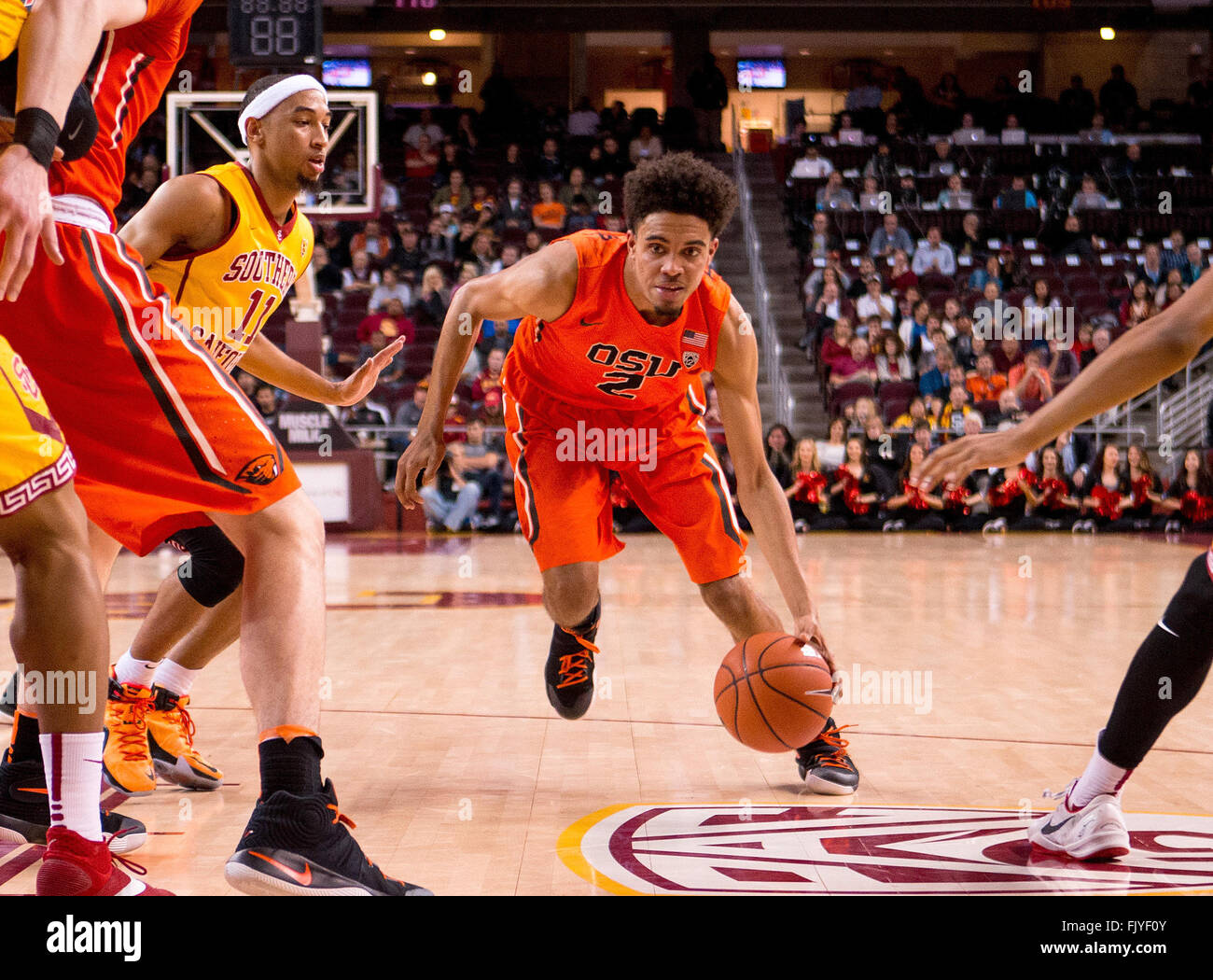 Los Angeles, CA, USA. 02nd Mar, 2016. Oregon State guard (2) Stephen ...