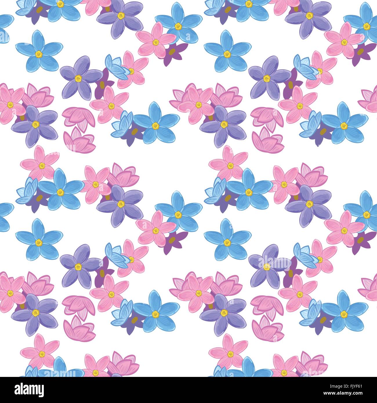 Seamless forget-me-not pattern Stock Vector Image & Art - Alamy