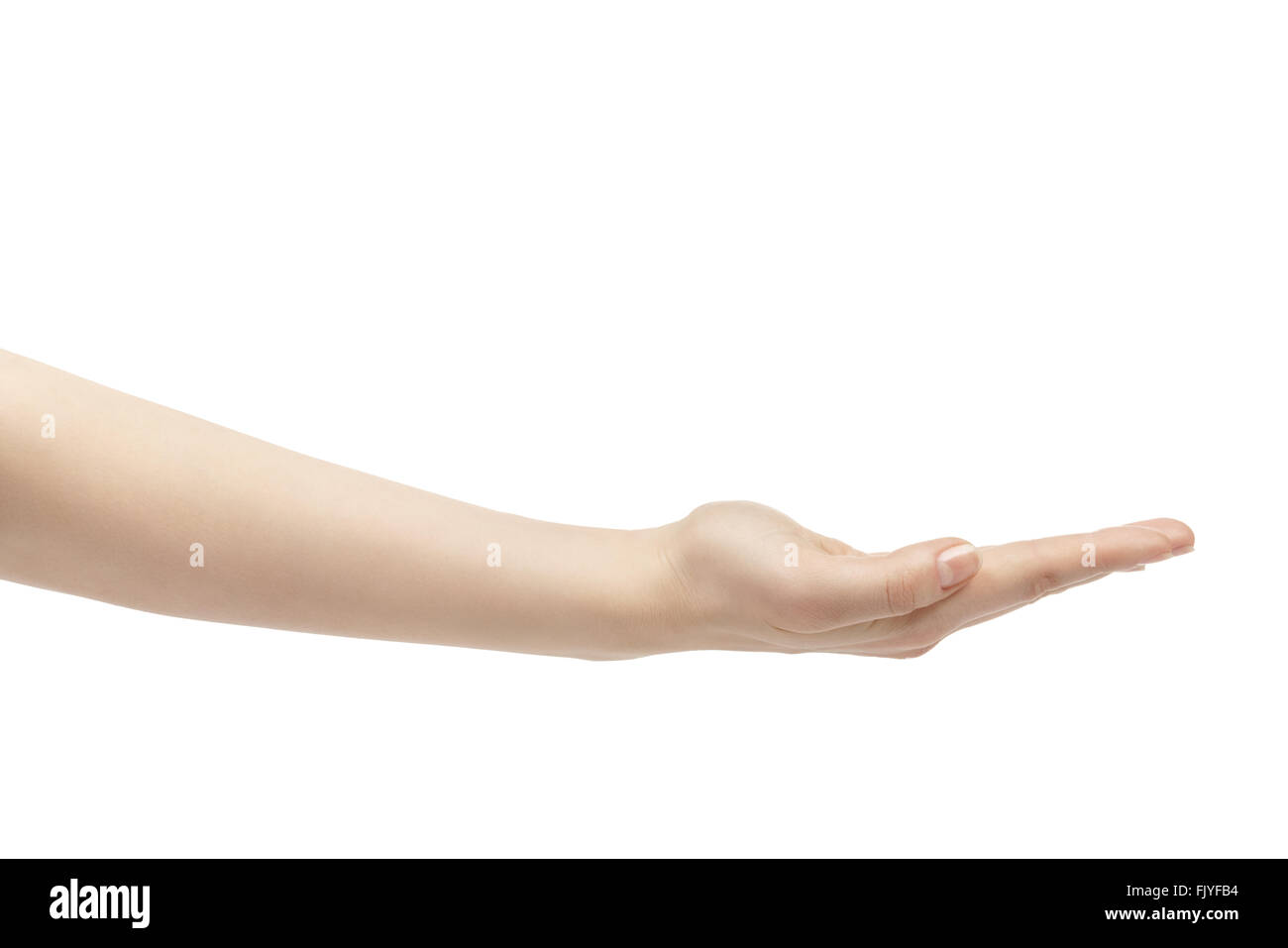 Side view hand empty flat hi-res stock photography and images - Alamy