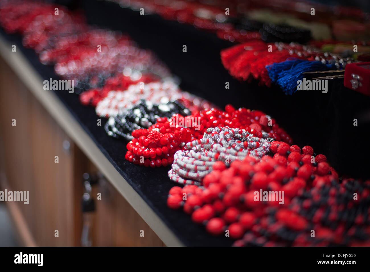 Bead For Sale At A Market Stall Stock Photo - Alamy