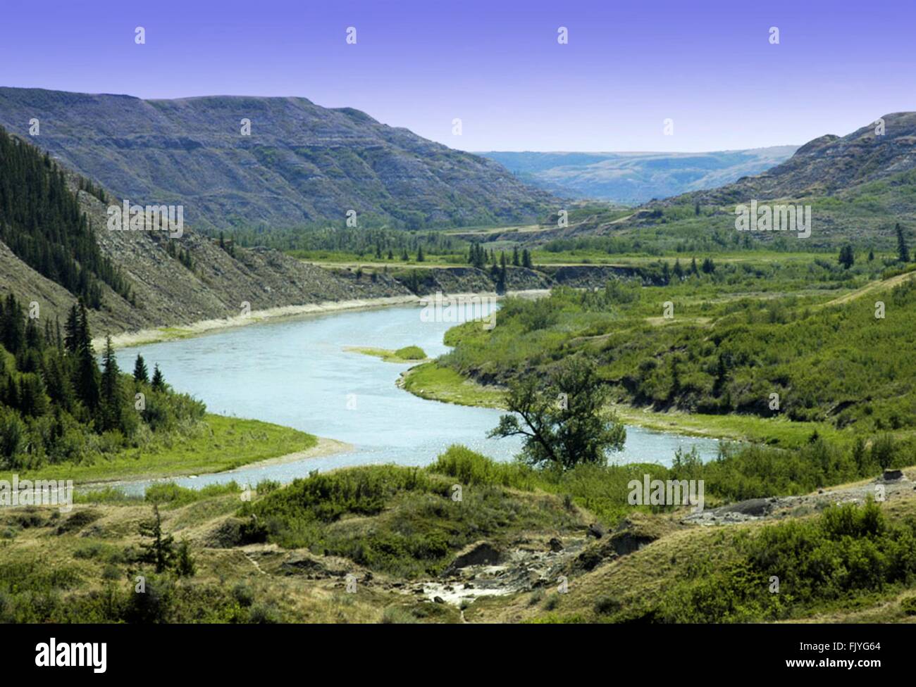 Badlands scenes, Alberta, Canada Stock Photo - Alamy