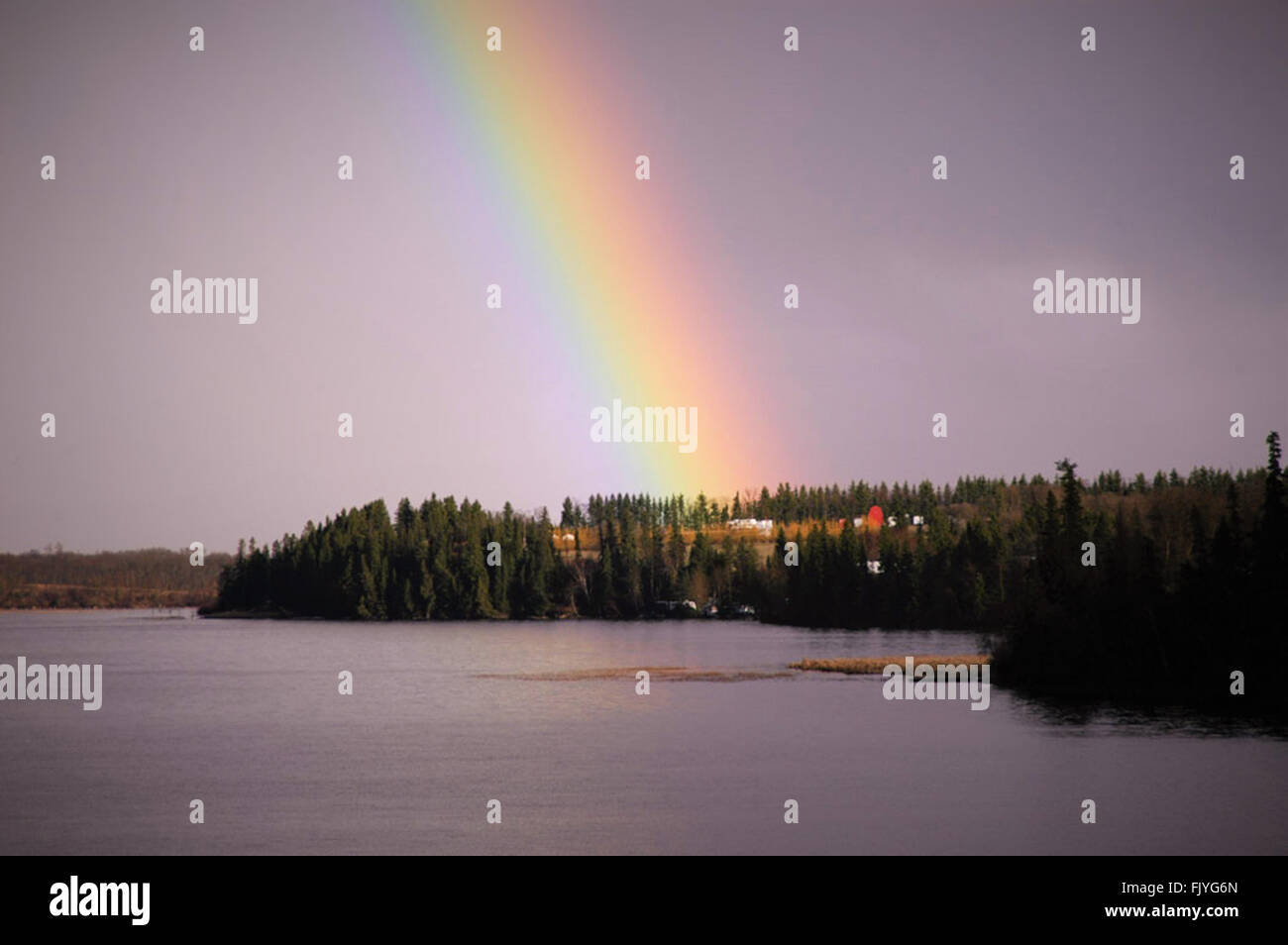 Badlands scenes, rainbow, Alberta, Canada Stock Photo - Alamy