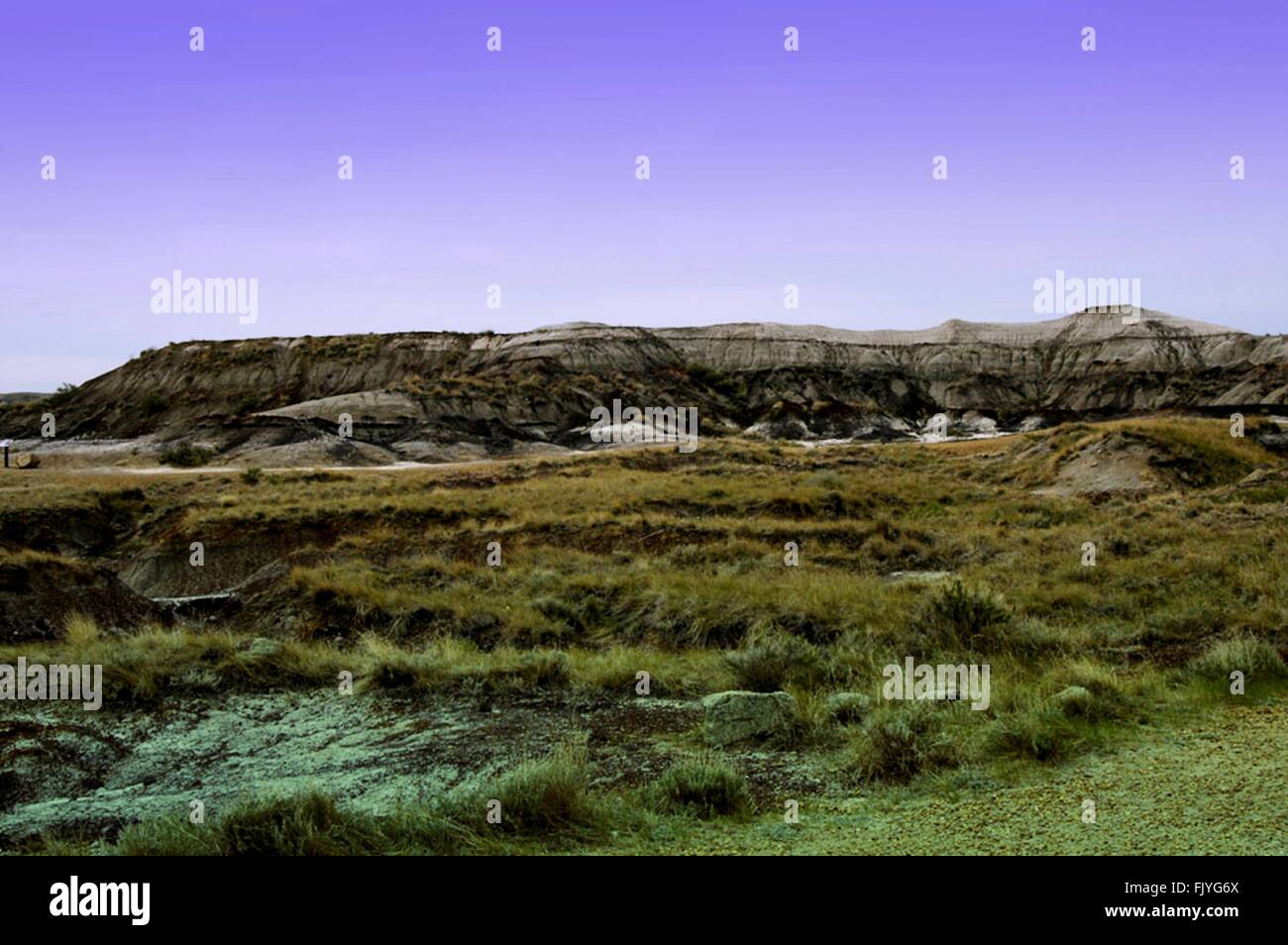 Badlands scenes, Alberta, Canada Stock Photo - Alamy