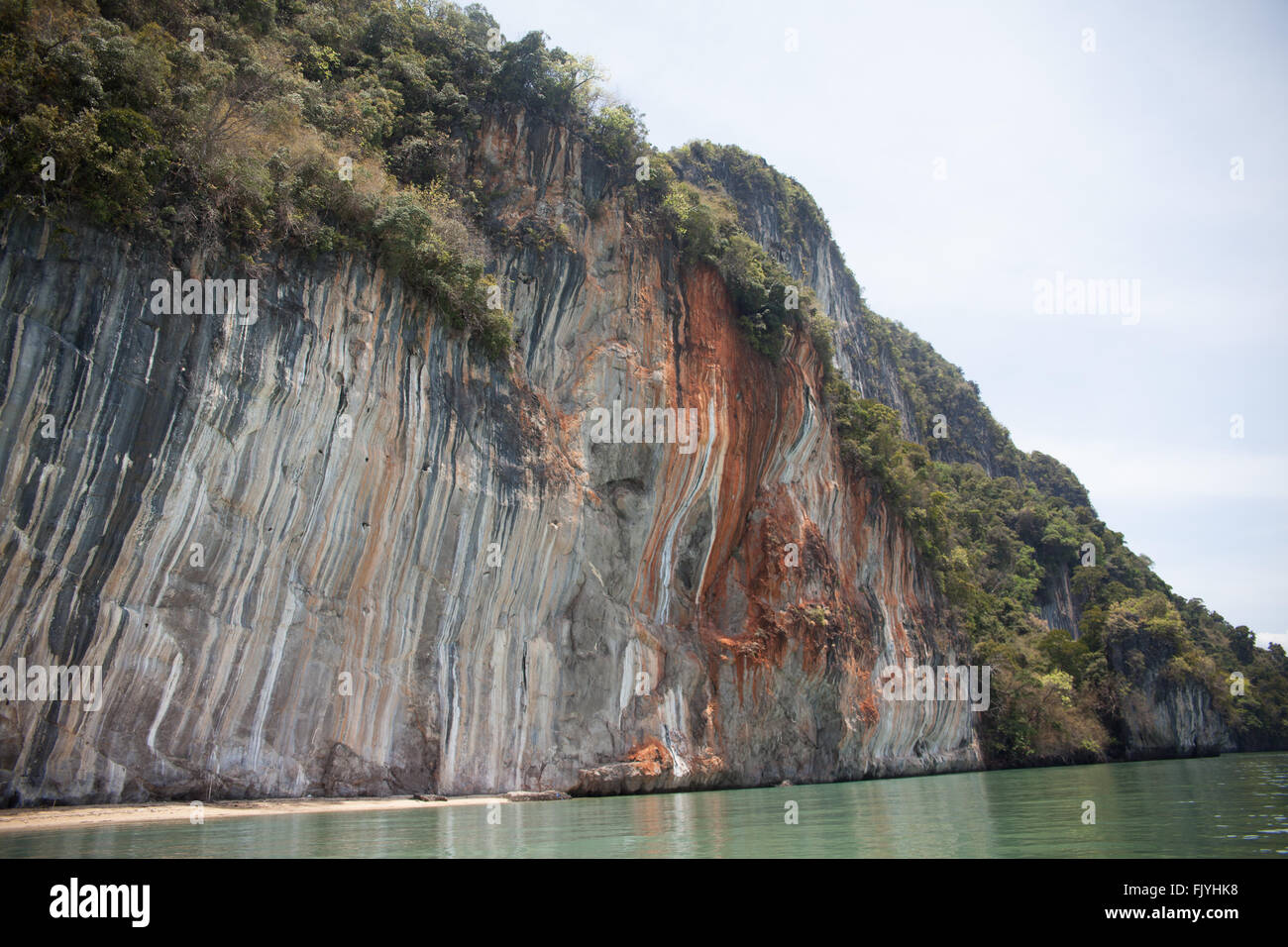 Low Angle View Of Cliffs Stock Photo - Alamy