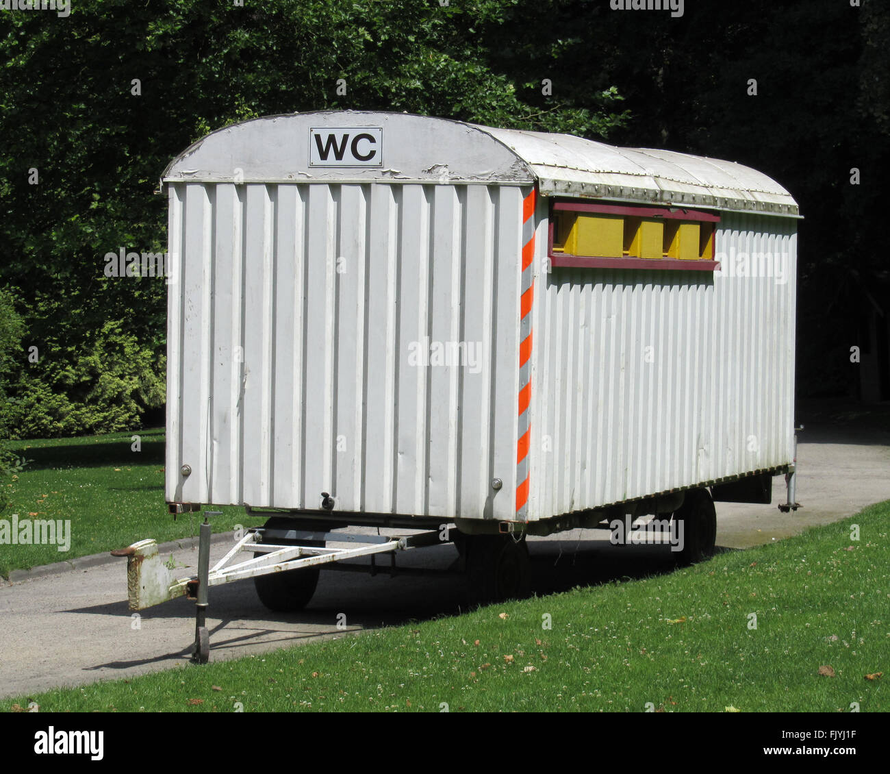 Portable toilet trailer block hi-res stock photography and images - Alamy