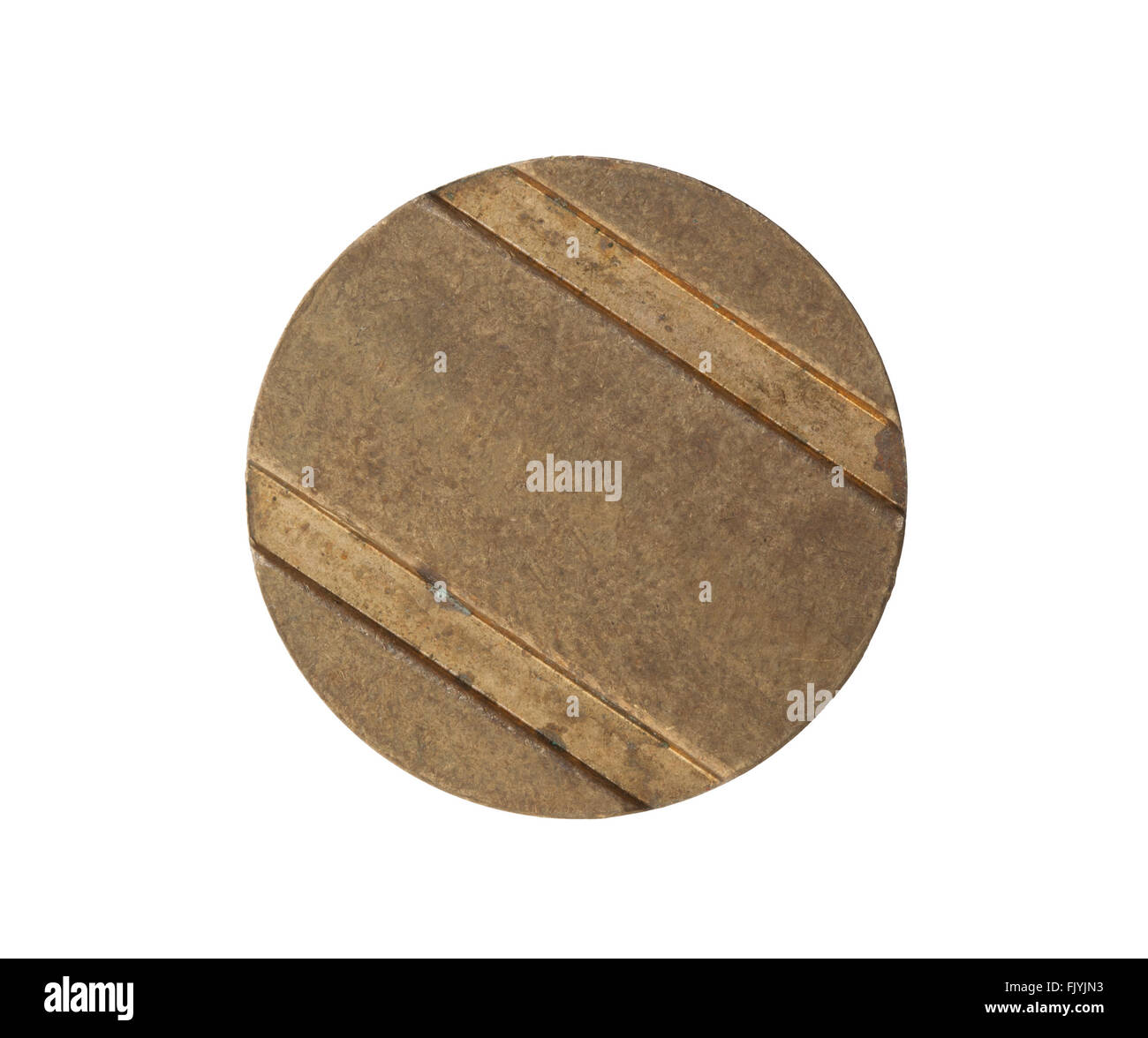 Strange coin, isolated on a white background Stock Photo - Alamy