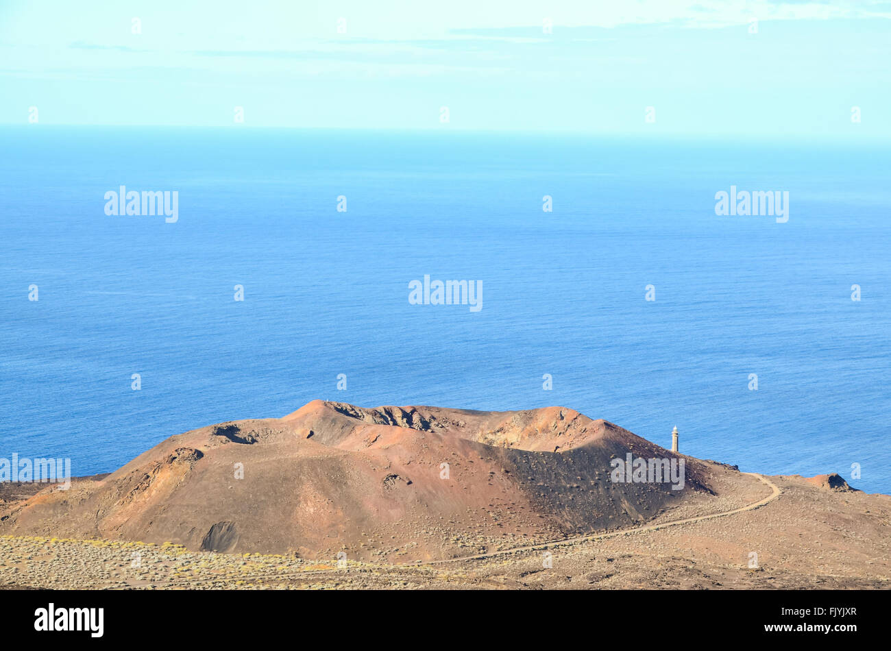 Volcano Aerial View Stock Photo - Alamy