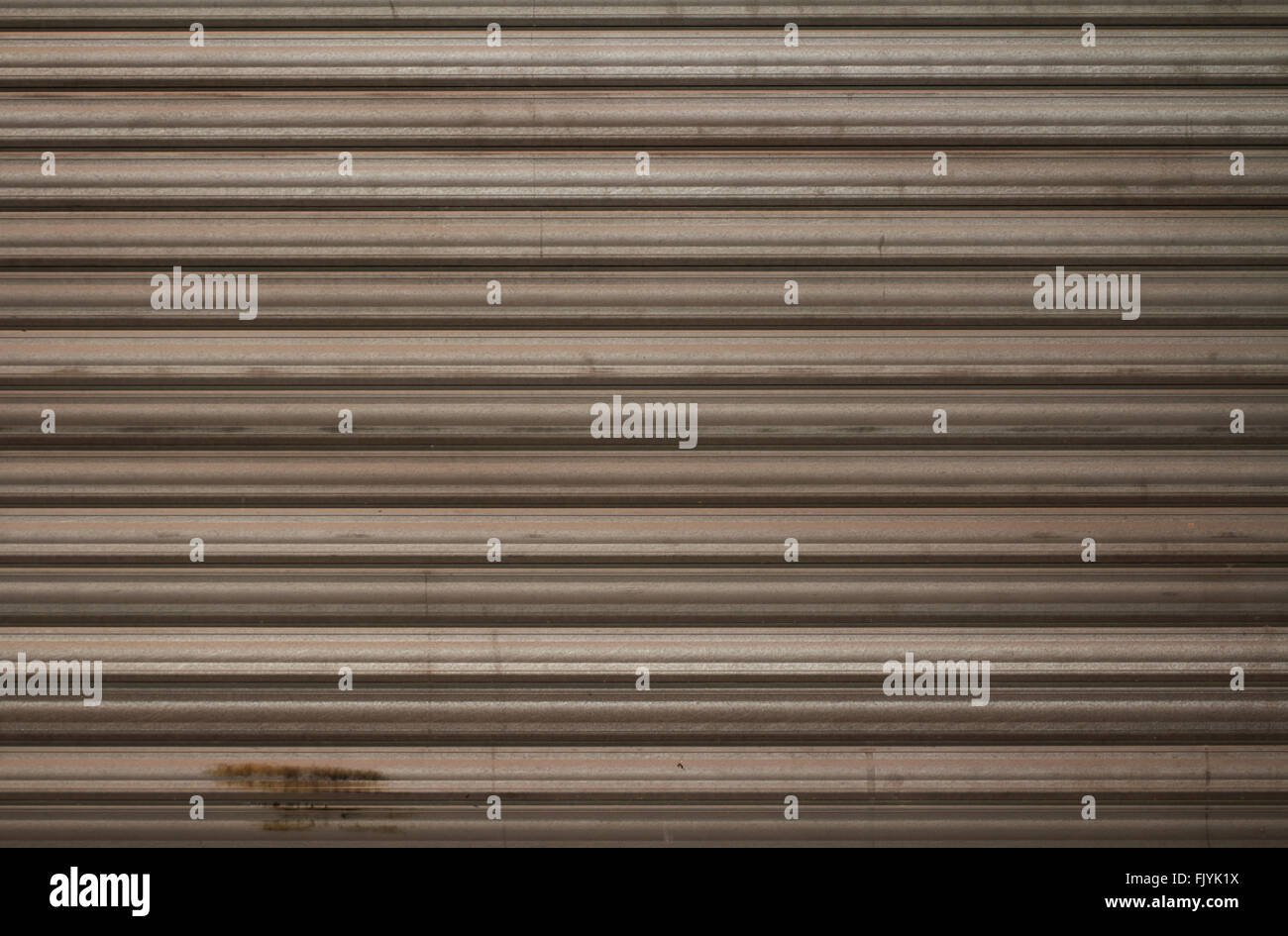 Iron shutter by night Stock Photo - Alamy
