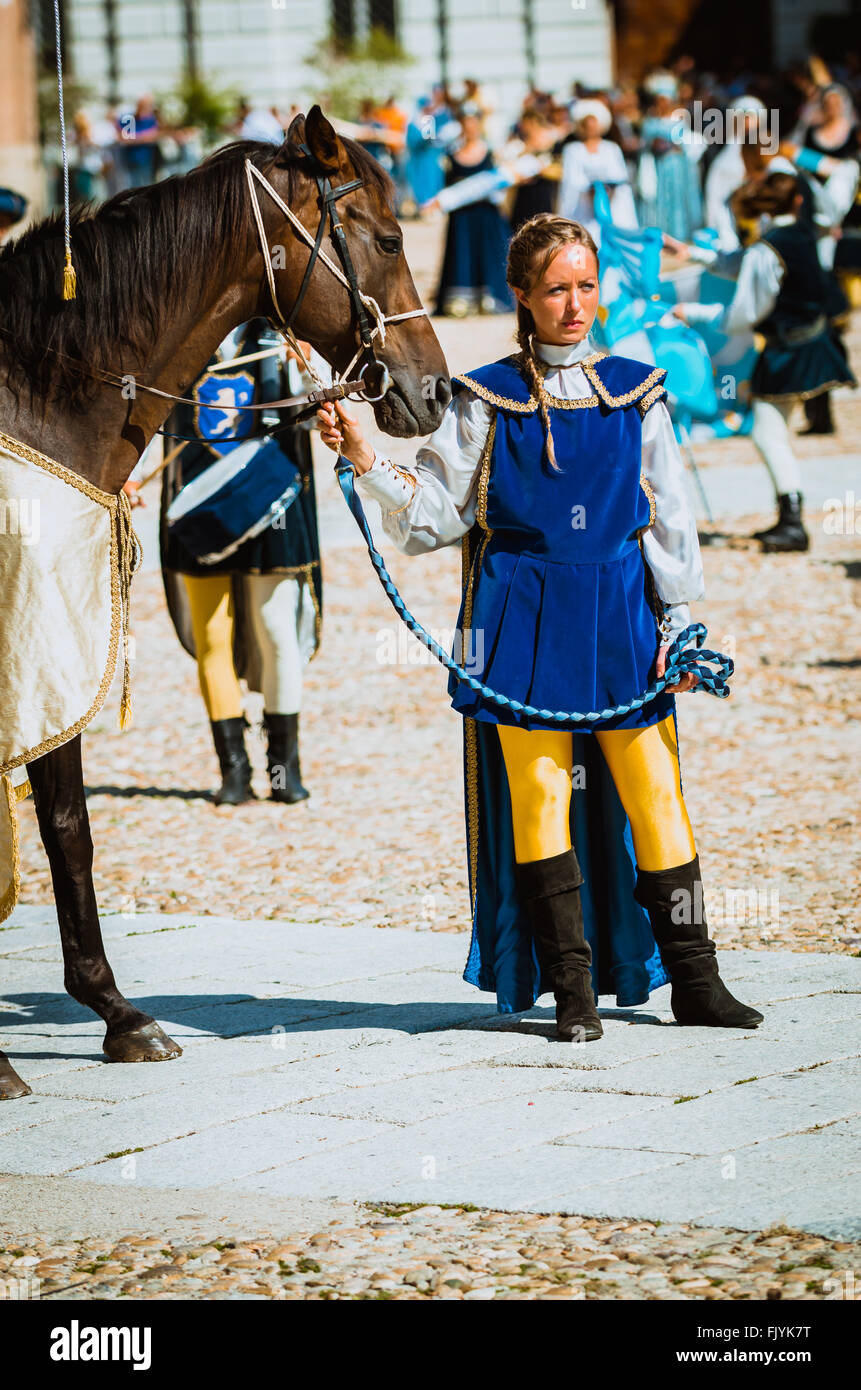 Squire at castle hi-res stock photography and images - Alamy