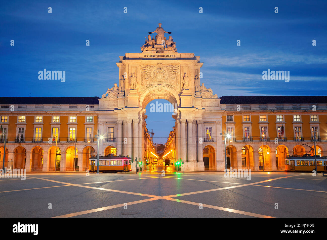 Lisbon. Image of Arch of Triumph in Lisbon, Portugal Stock Photo - Alamy