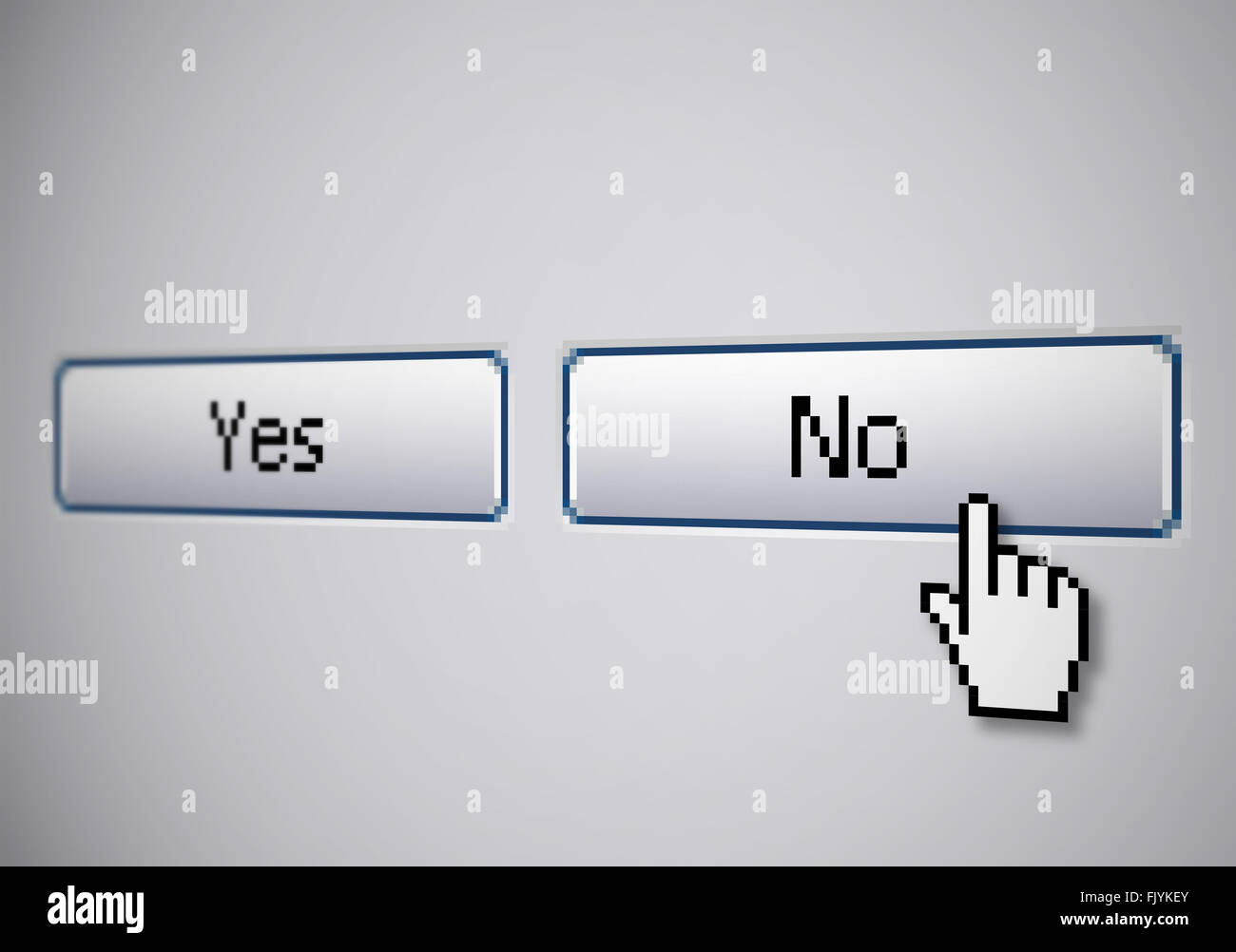 Yes No Button High Resolution Stock Photography and Images - Alamy