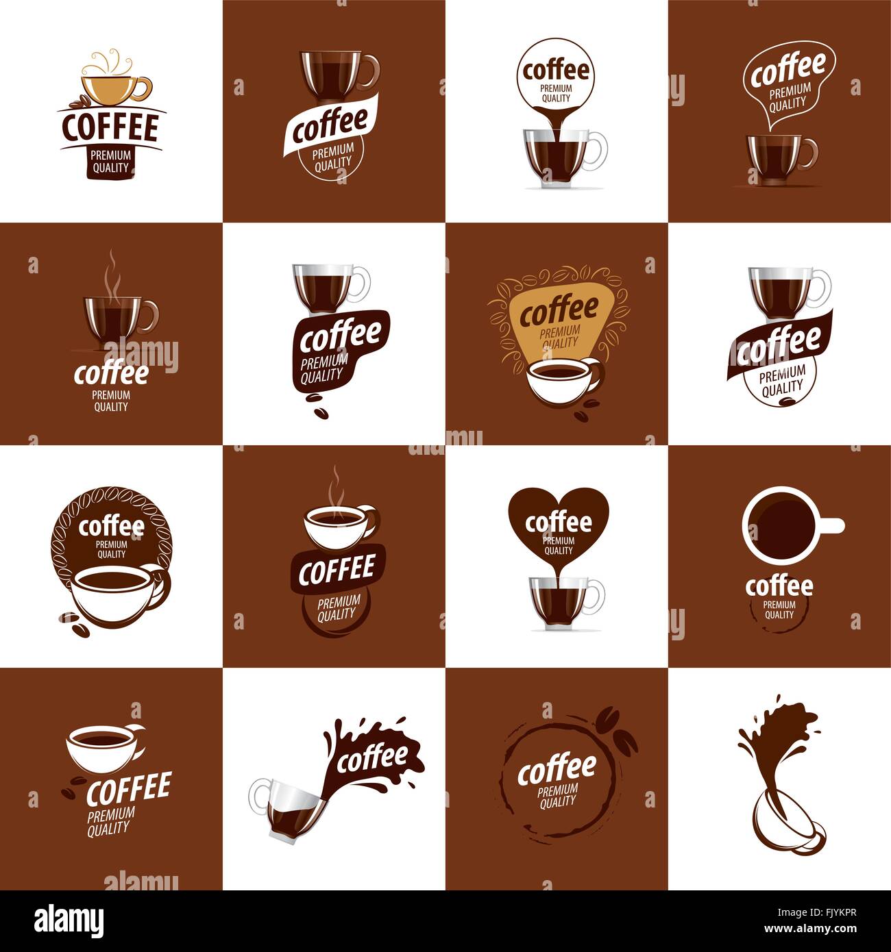 vector logo for coffee Stock Vector Image & Art - Alamy