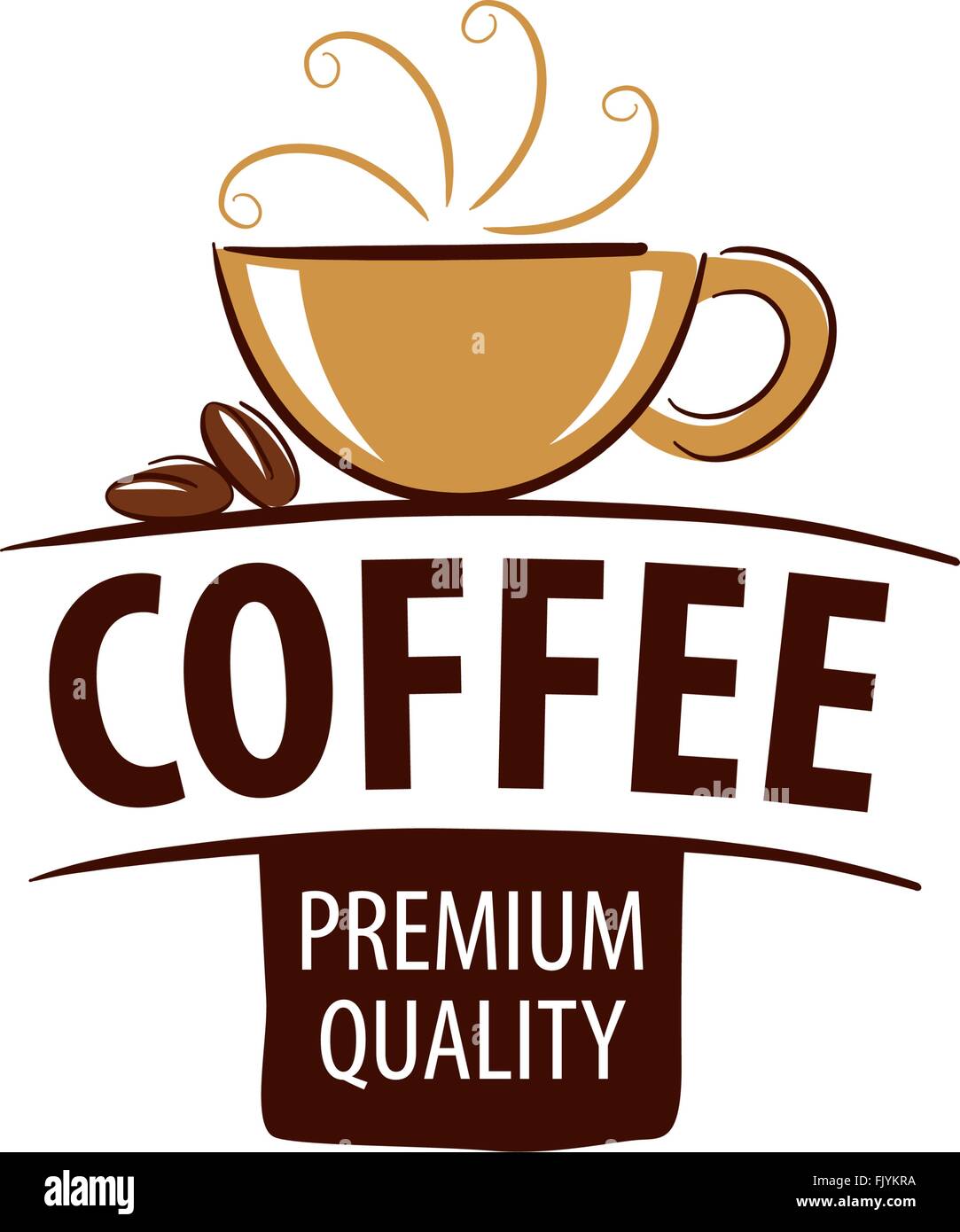 vector logo for coffee Stock Vector Image & Art - Alamy
