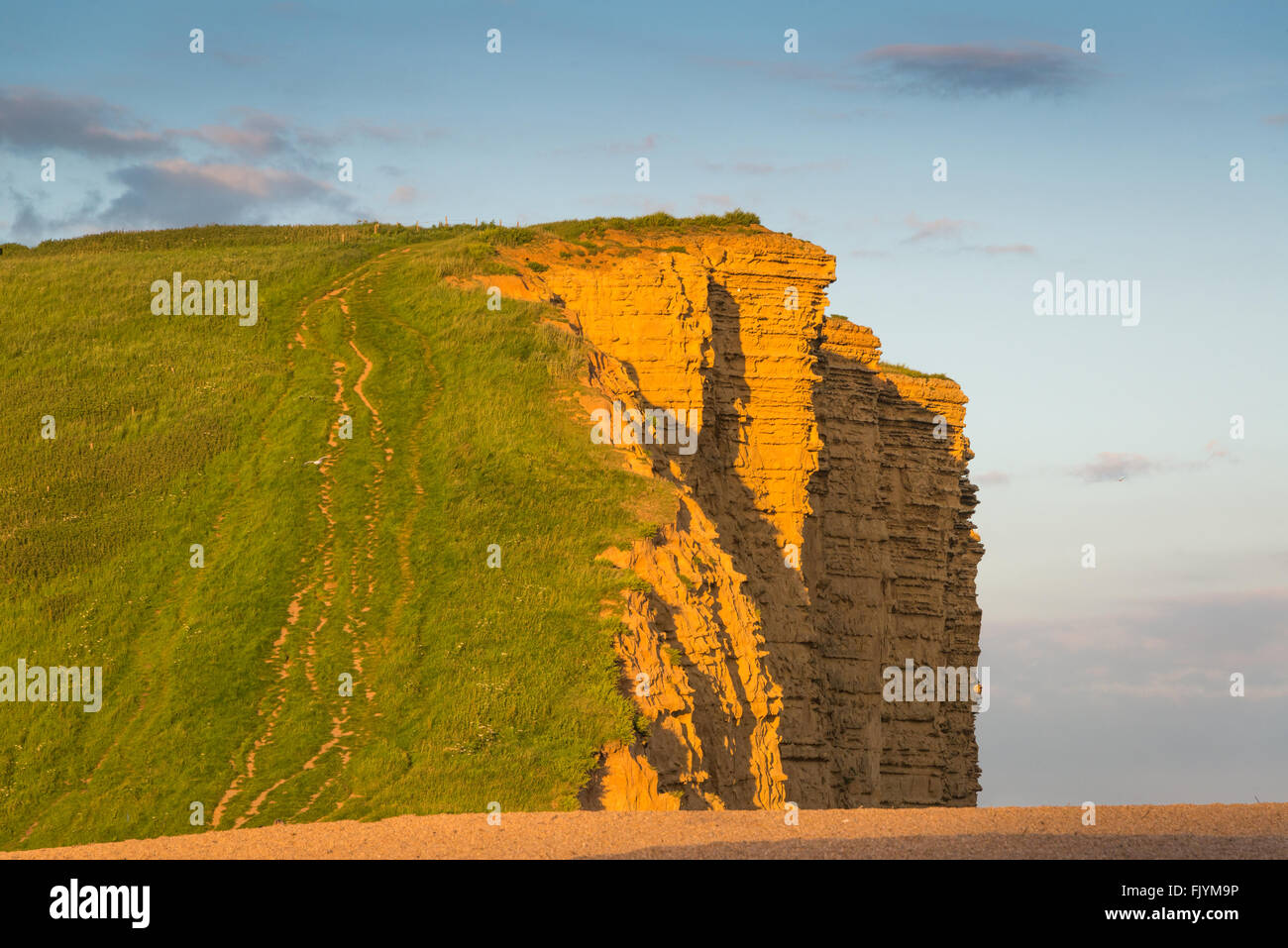 Sea cliffs at West Bay, Dorset Stock Photo - Alamy